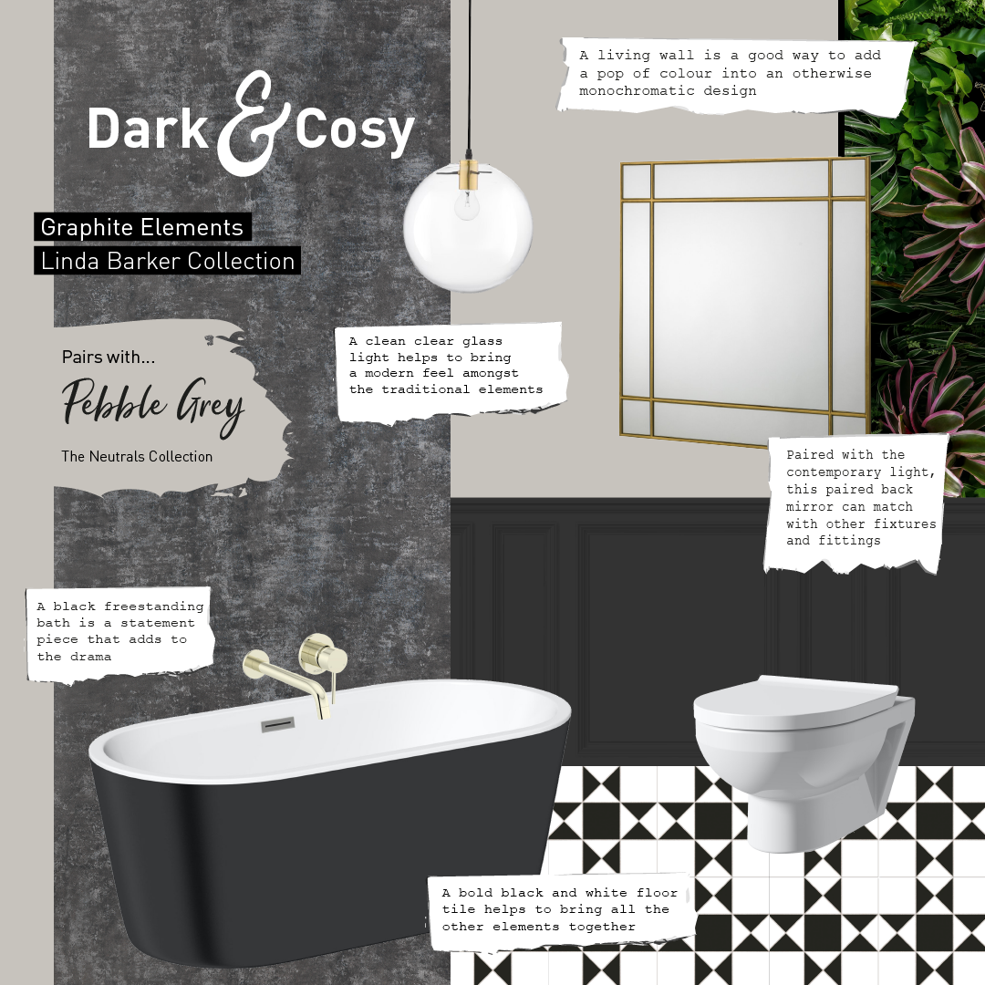 Graphite Elements | Linda Barker Collection - Multipanel